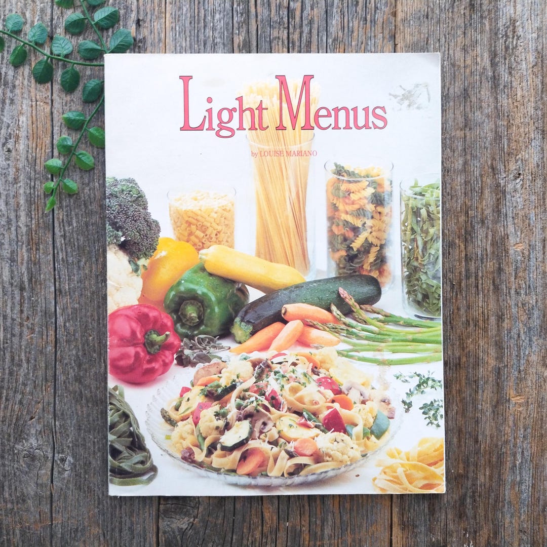 1980s Light Menus Cookbook Diet Health Food Book Eat Healthy Low ...
