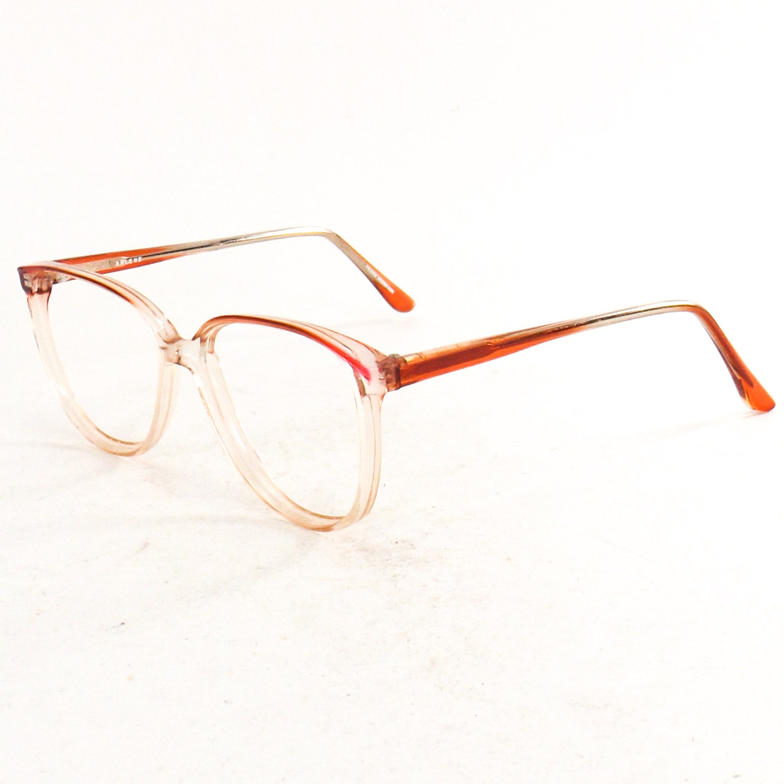 Vintage NOS eyeglasses 80s round eye glasses clear | Etsy