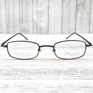 Y2k Eyeglasses 90s Vintage Glasses Rectangle Eyeglass Frames Stainless ...