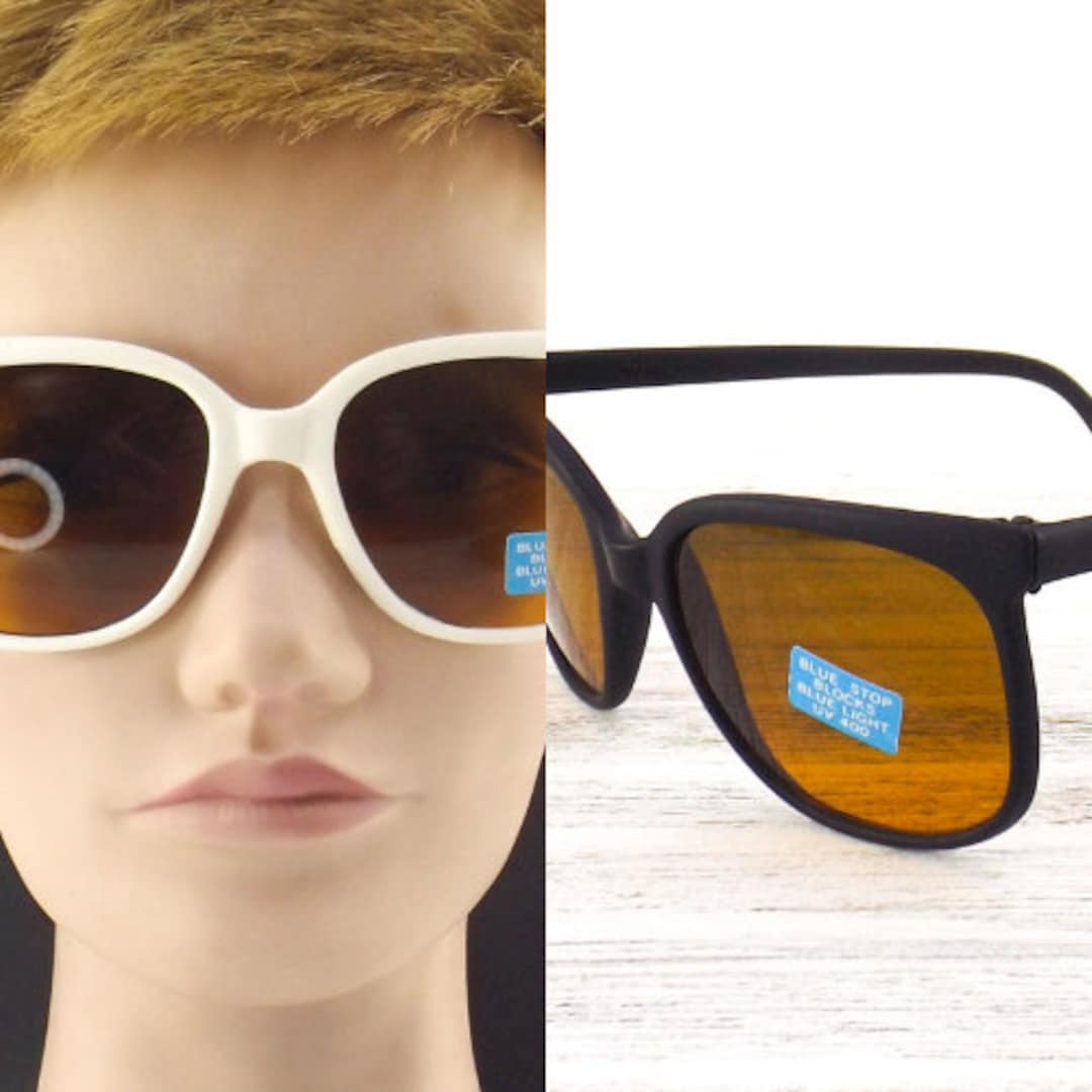 Vintage NOS Blue Blockers Sunglasses 80s Sun Glasses Black - Etsy