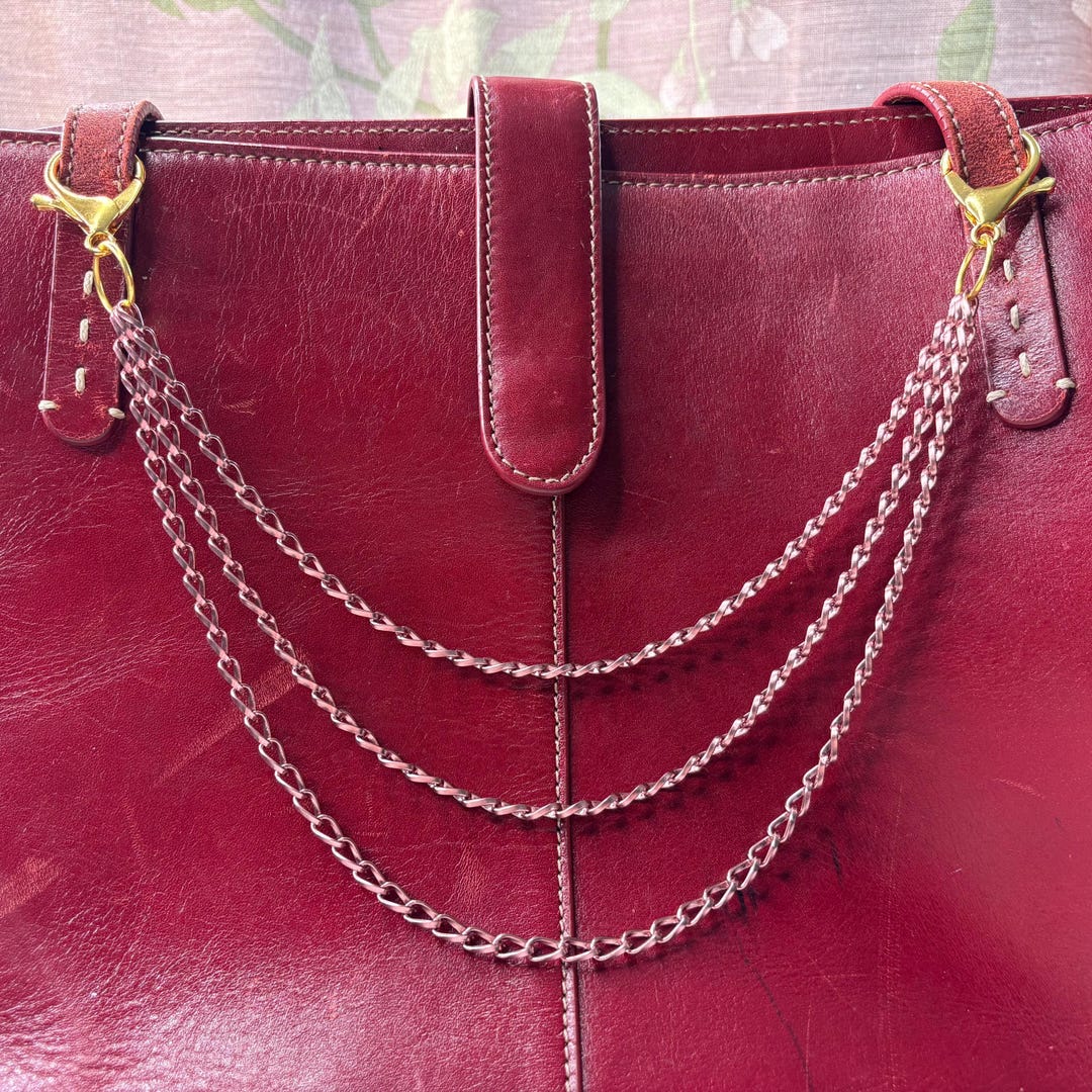 Mauve Pink Bag Chain: Multi-strand Purse Accessory (10", 12", 14") - Etsy