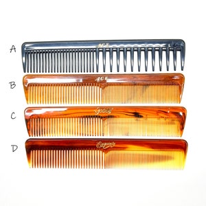 Vintage Hair Comb NOS Plastic Comb, Hair Accessories, Tortoise Shell ...