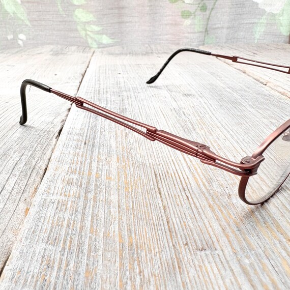 Vintage Copper Round Oval Eyeglasses Frames: Unisex 1… - Gem
