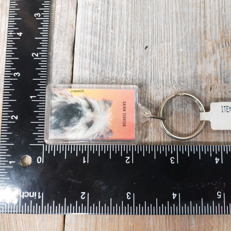 Vintage Cairn Terrier Keychain: Swibco Acrylic Dog Key Fob (1980s ...