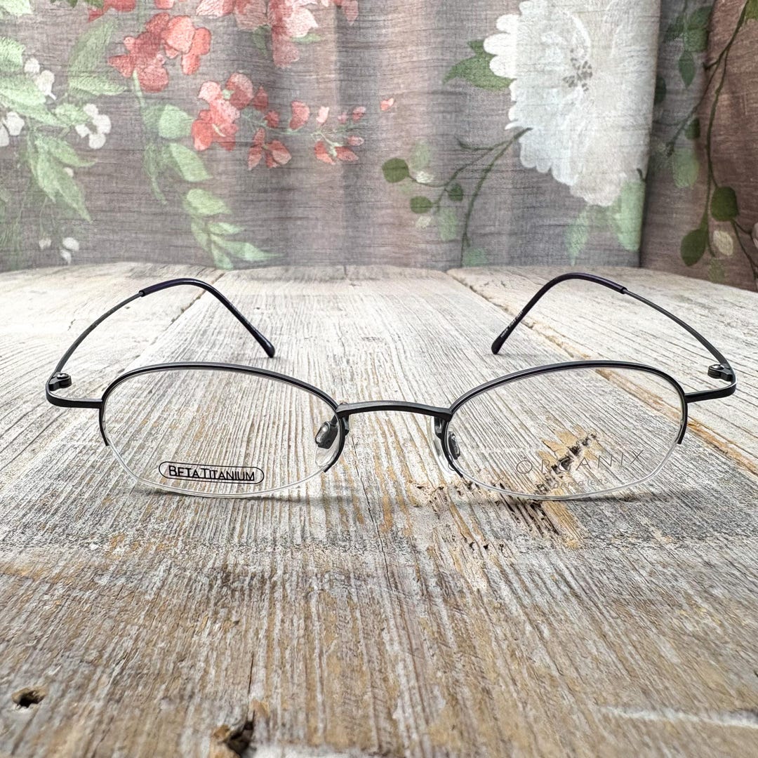 Matte Purple Vintage Wire Eyeglasses Frames: Unisex Deadstock 1990s (45 ...