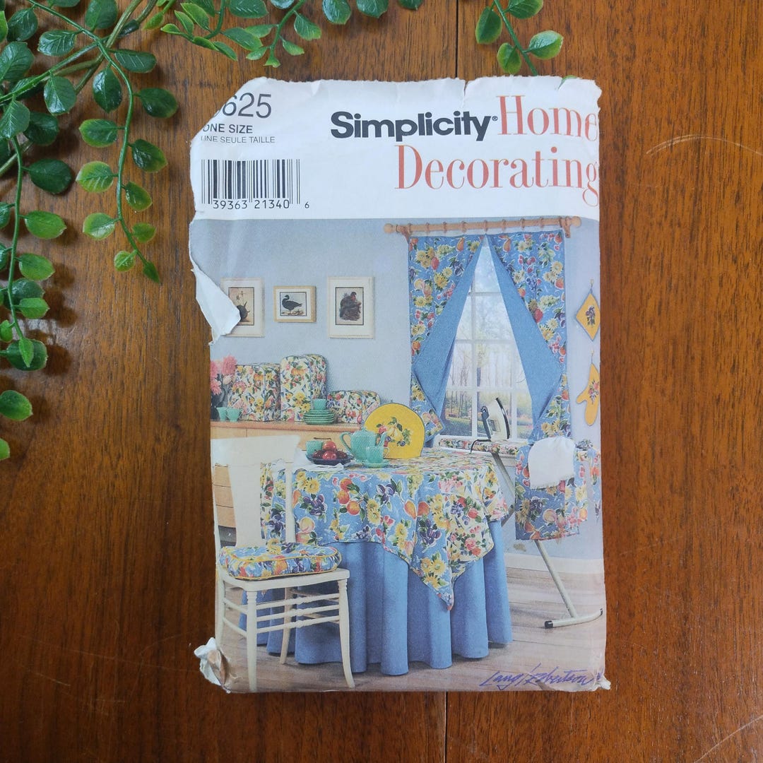 Kitchen Decor Sewing Pattern 0625 Simplicity Home Decorating Vintage ...