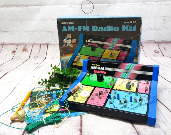 Vintage Radio Shack Am/fm Radio Kit Science Fair 28-175 in Original Box ...