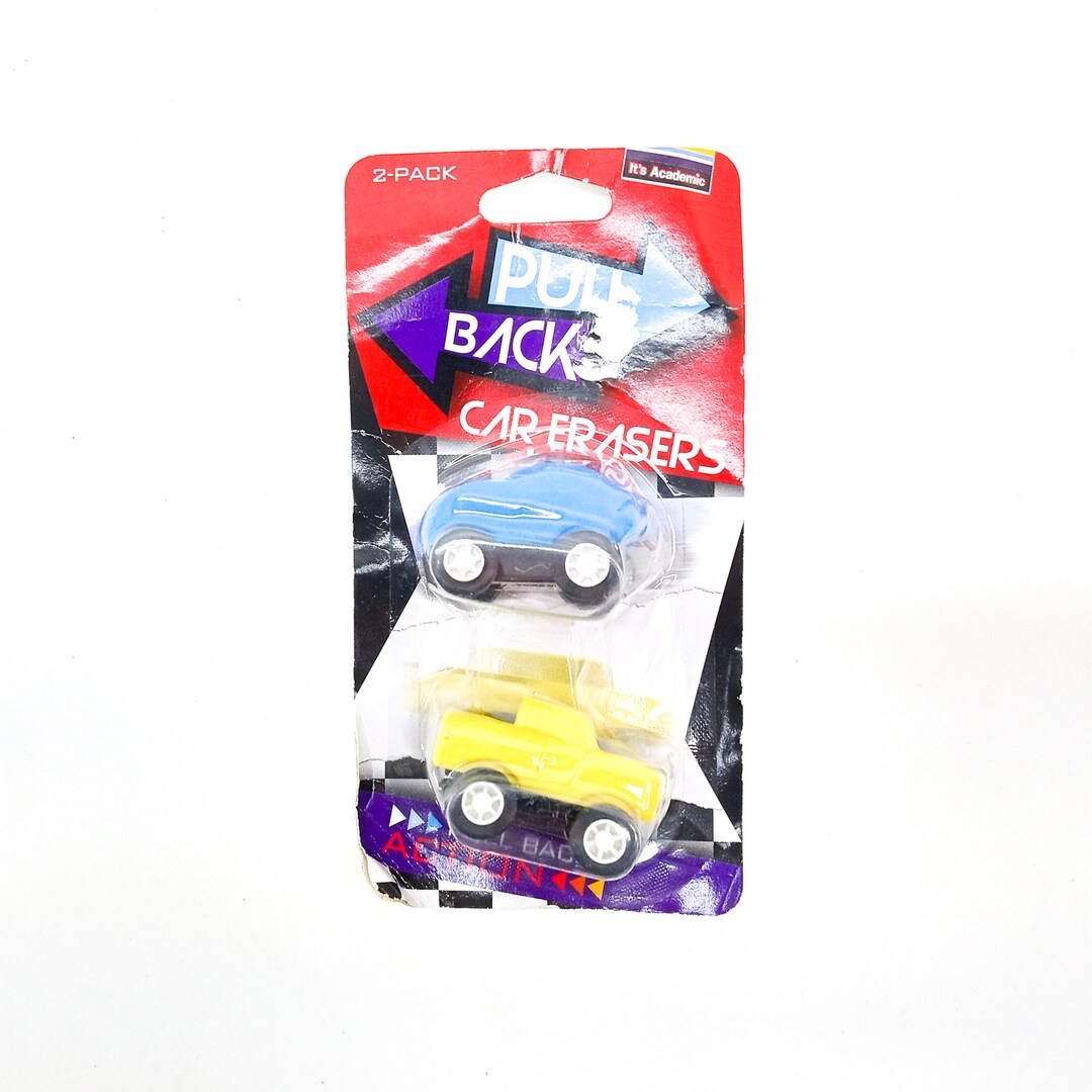 1990s Vintage Pull Back Car Eraser Toy - Etsy