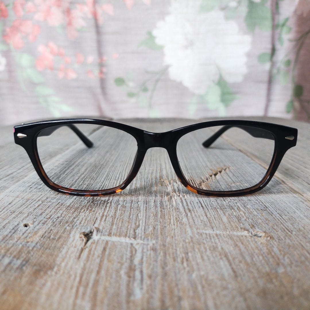 Square Black/tortoiseshell Glasses Frames Only Costume/rave/festival ...