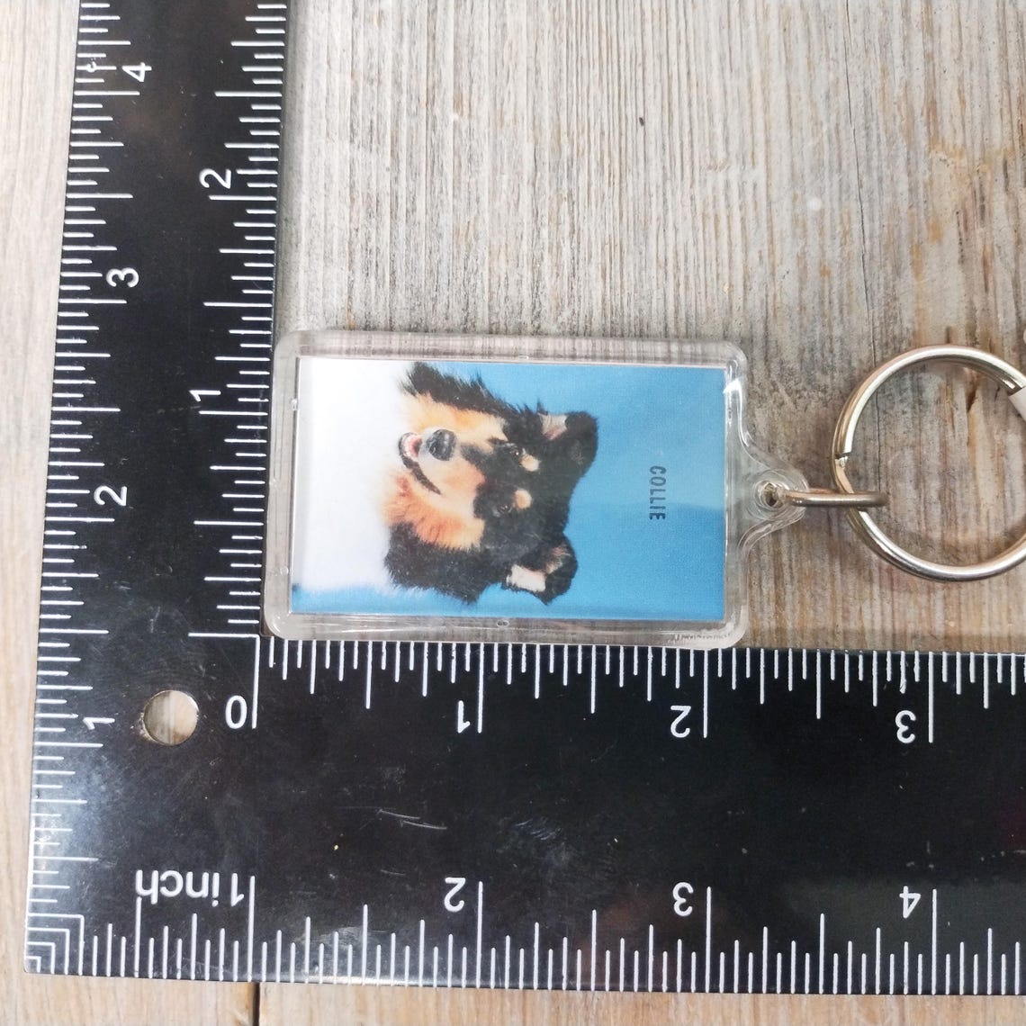 Vintage Collie Dog Keychain: 1980s Swibco Acrylic Key Fob - Etsy