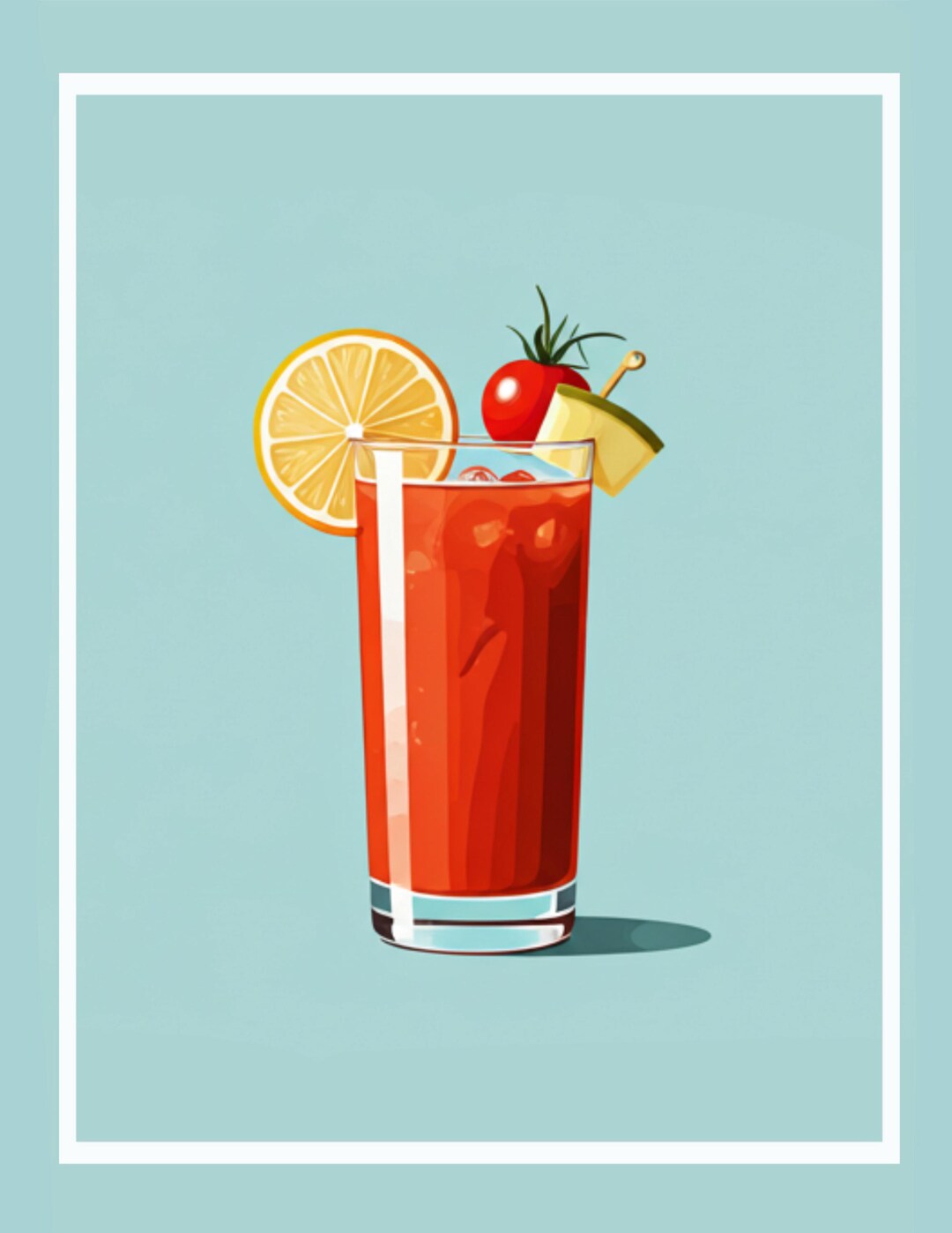 Cocktail Wall Art Print | Bar Cart Decor | Home Bar Artwork | Kitchen ...