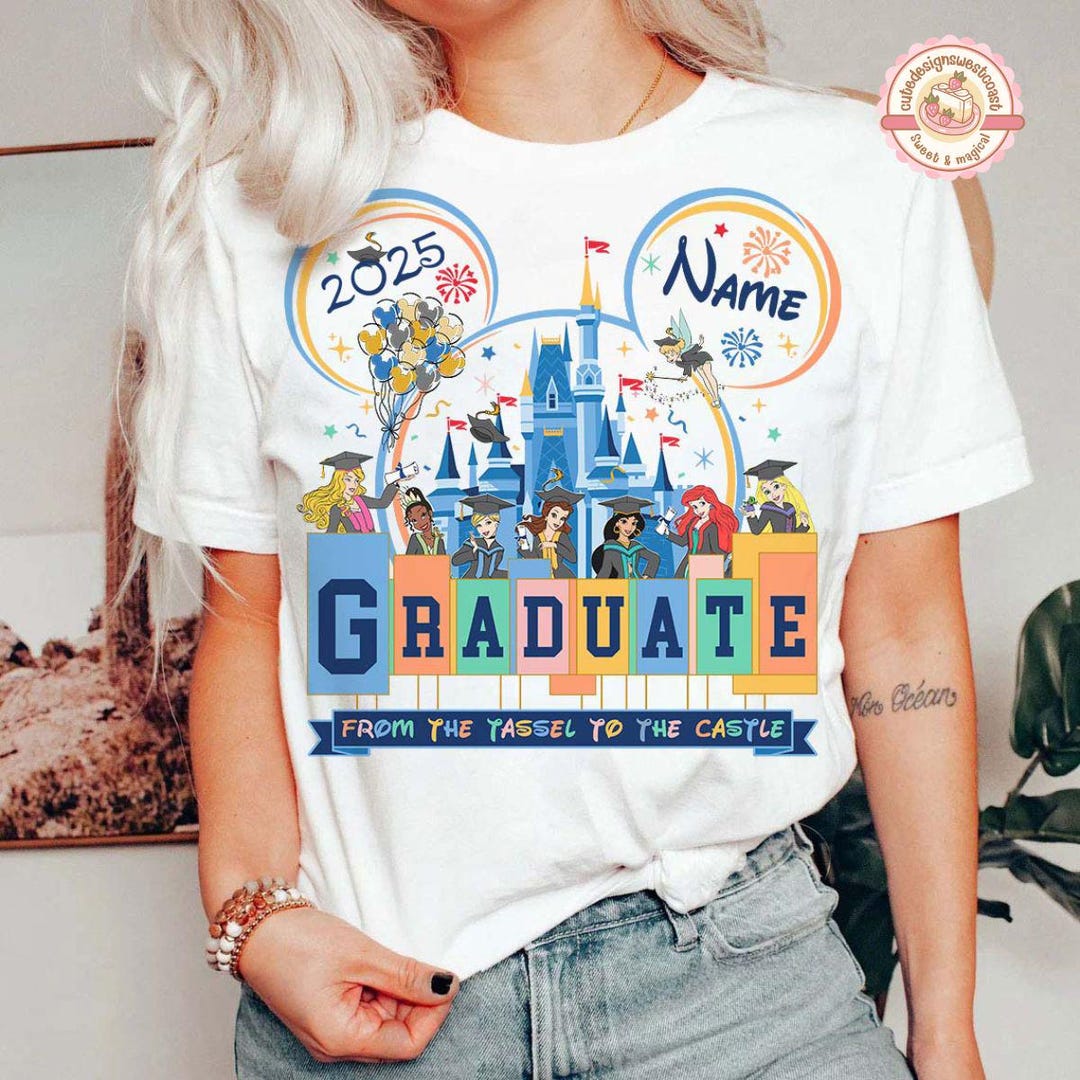 Disney Graduation Shirt, Princess Graduation Shirt, Graduate From the ...