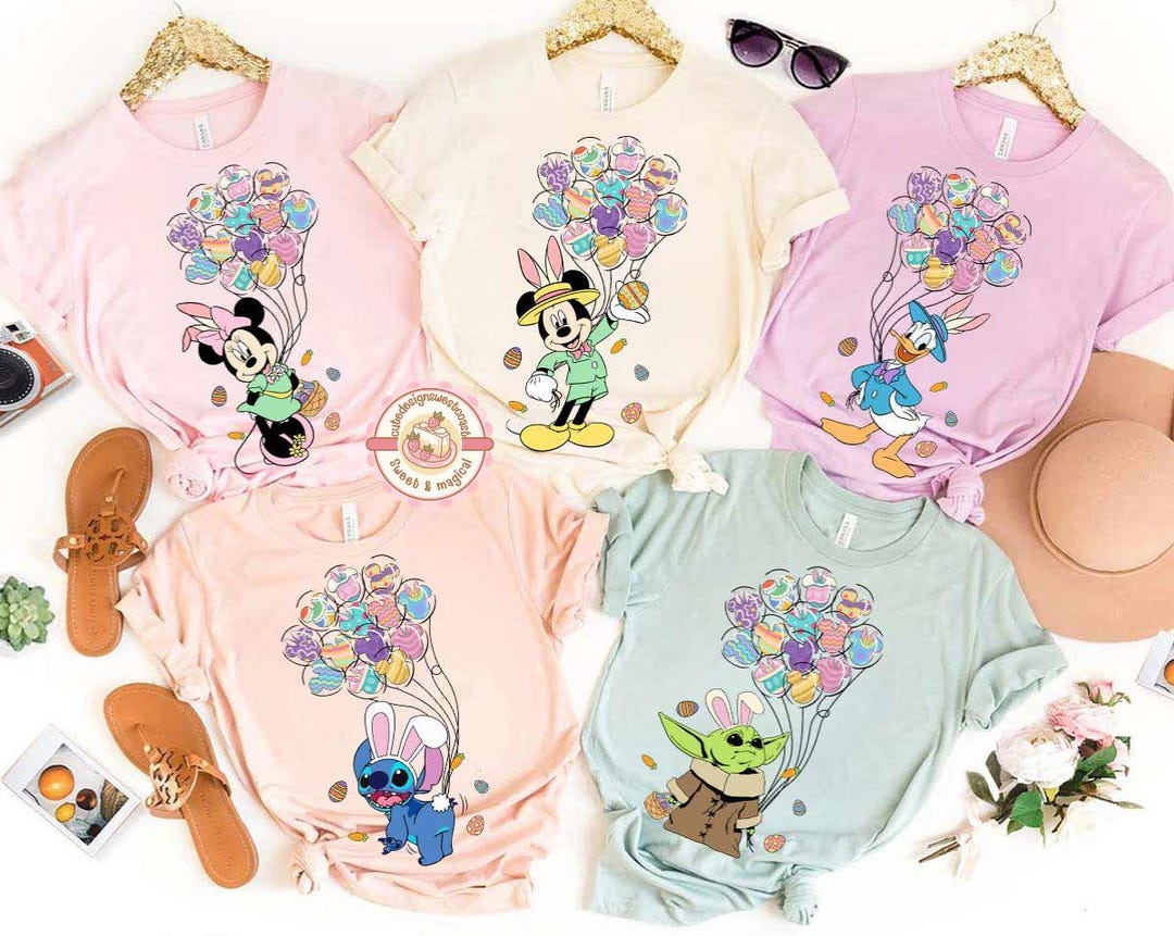 Custom Disney Easter Shirt 2026 Mickey & Friends Bunny Tee Disney ...