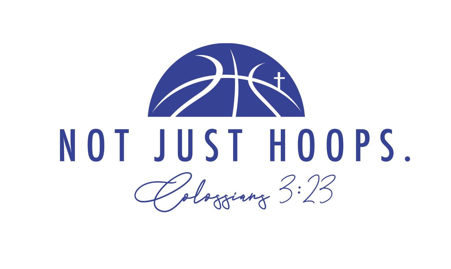 Christian Basketball PNG Design and Logo, Not Just Hoops - Etsy