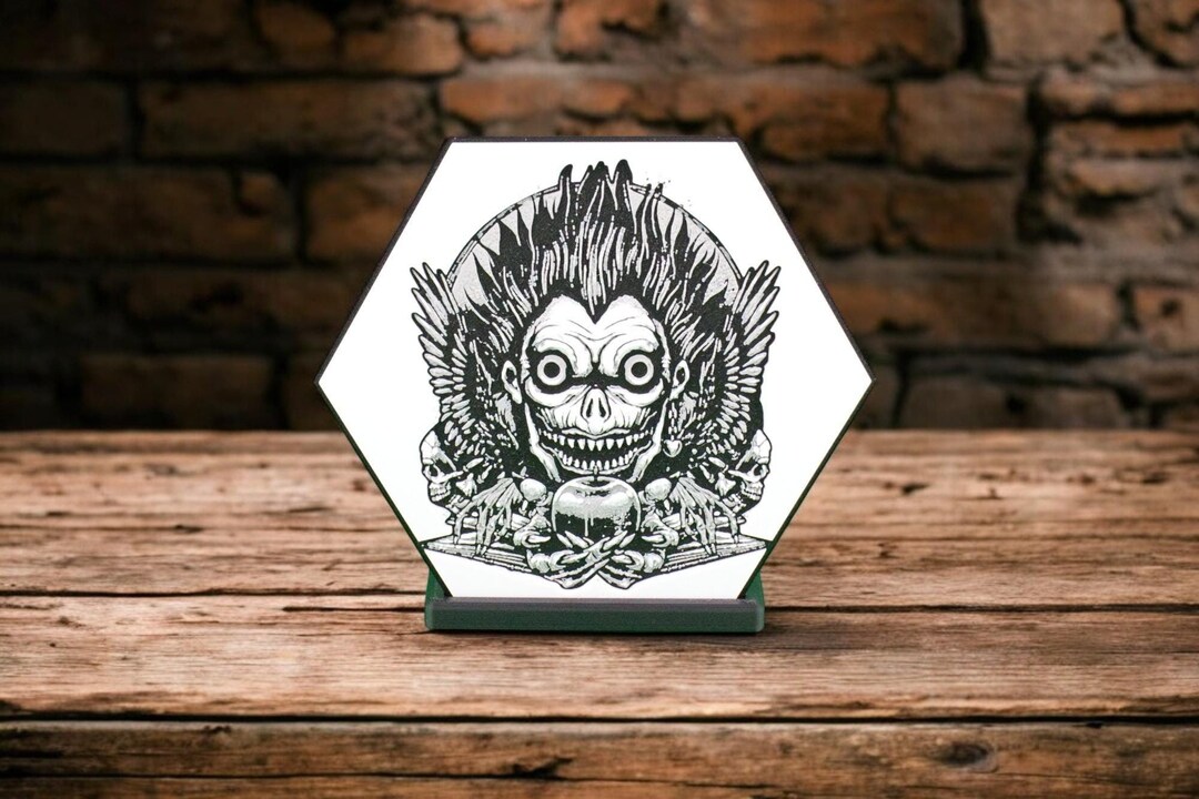 Ryuk Death Note Hexagon 3D Graphic Panel W/optional Stand - Etsy