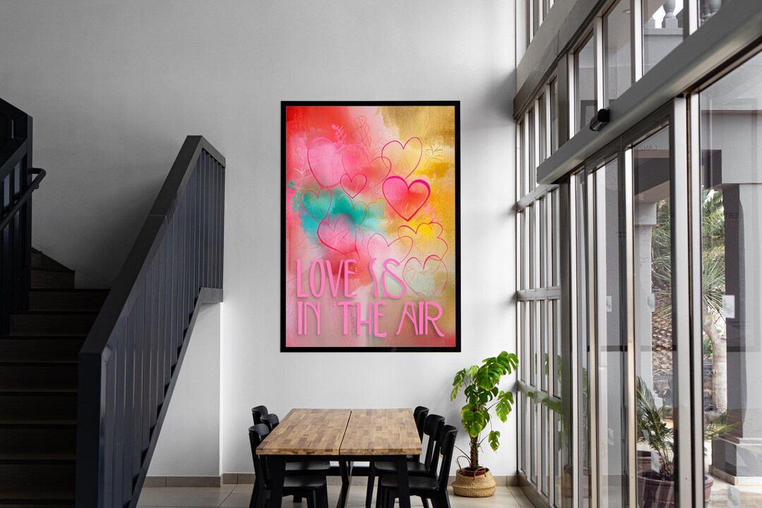 Valentine's Day Poster, Love Poster, Colourful Poster, Valentines Day ...