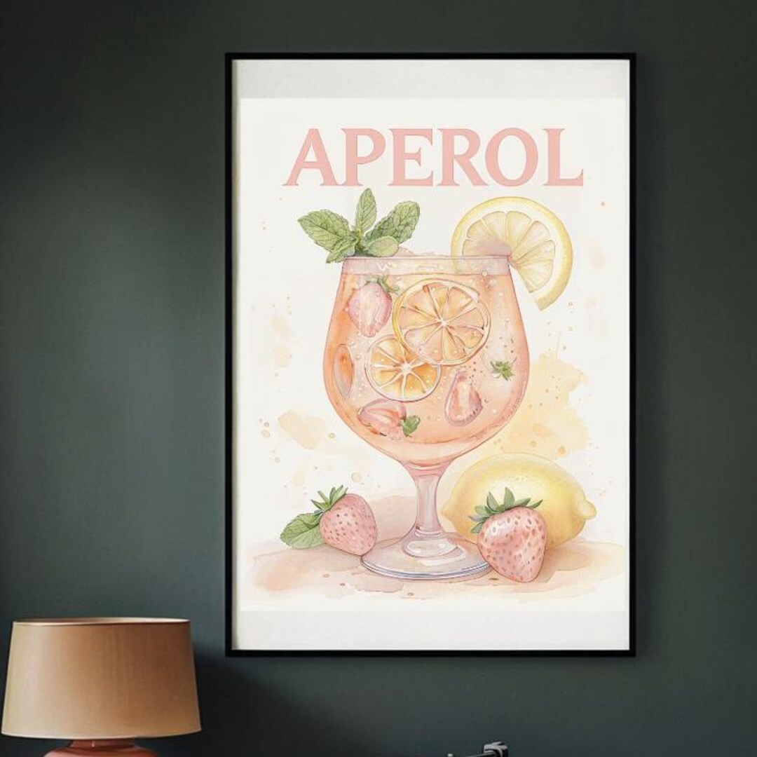 Aperol Spritz Fun Poster, Pastel Poster, Aperol Spritz, House Decor ...