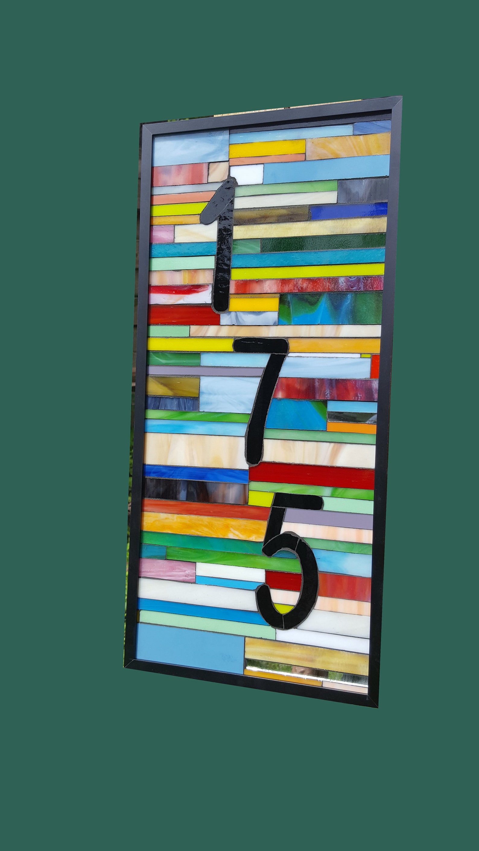 Custom Stained Glass Mosaic House Number Plaque - Etsy