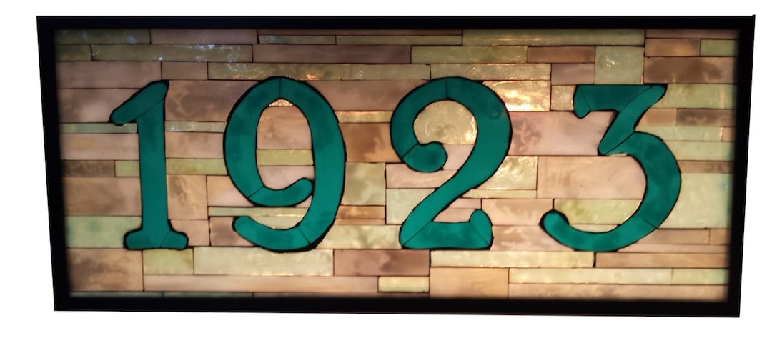 Custom House Number Window - Glass on Glass - Etsy