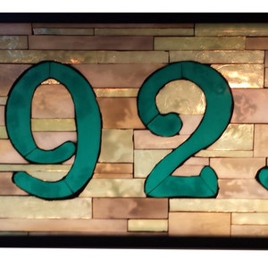 Custom House Number Window - Glass on Glass - Etsy