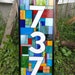Custom House Numbers Stained Glass on Glass Mosaic - Etsy