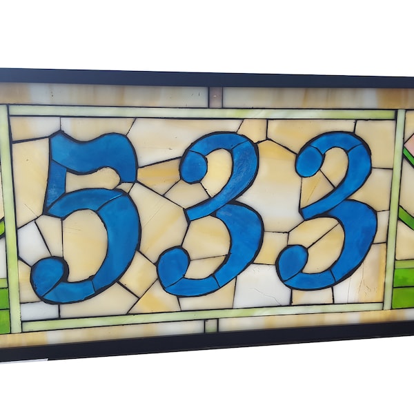 Stained Glass Numbers - Etsy