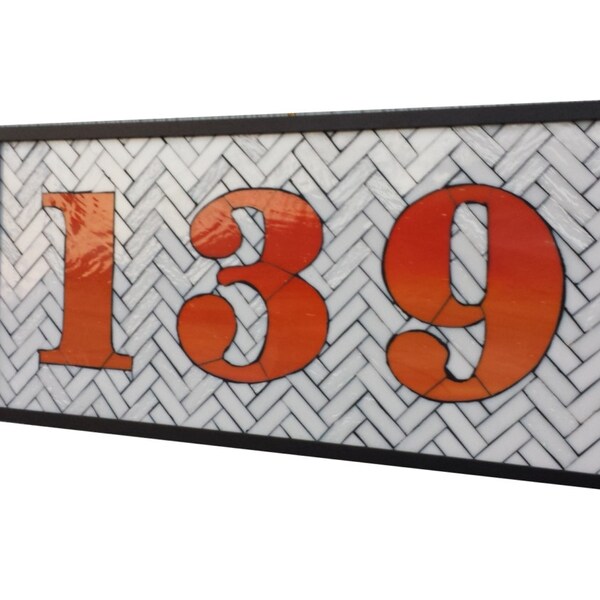 House Numbers Stained Glass Patterns - Etsy