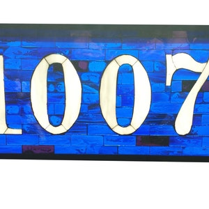 Custom House Number Window - Glass on Glass - Etsy