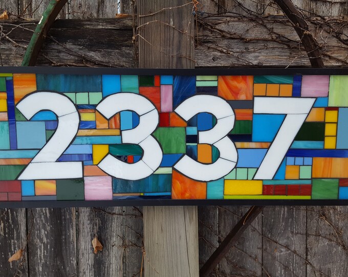 Stained Glass Name Plate - Etsy