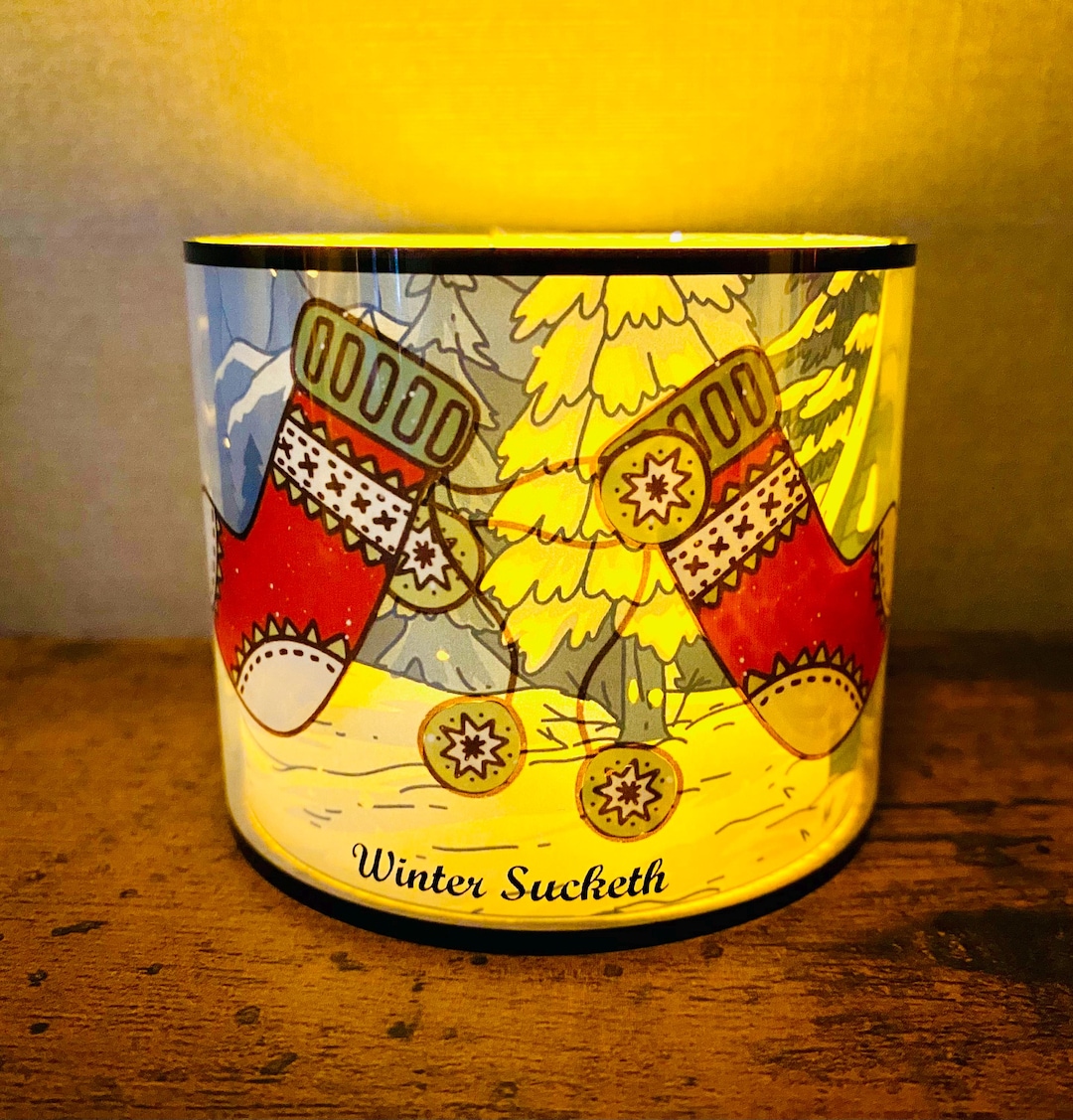 Winter Luminary – Winter Humor Quote Cozy Tea Light Lantern Decor - Etsy