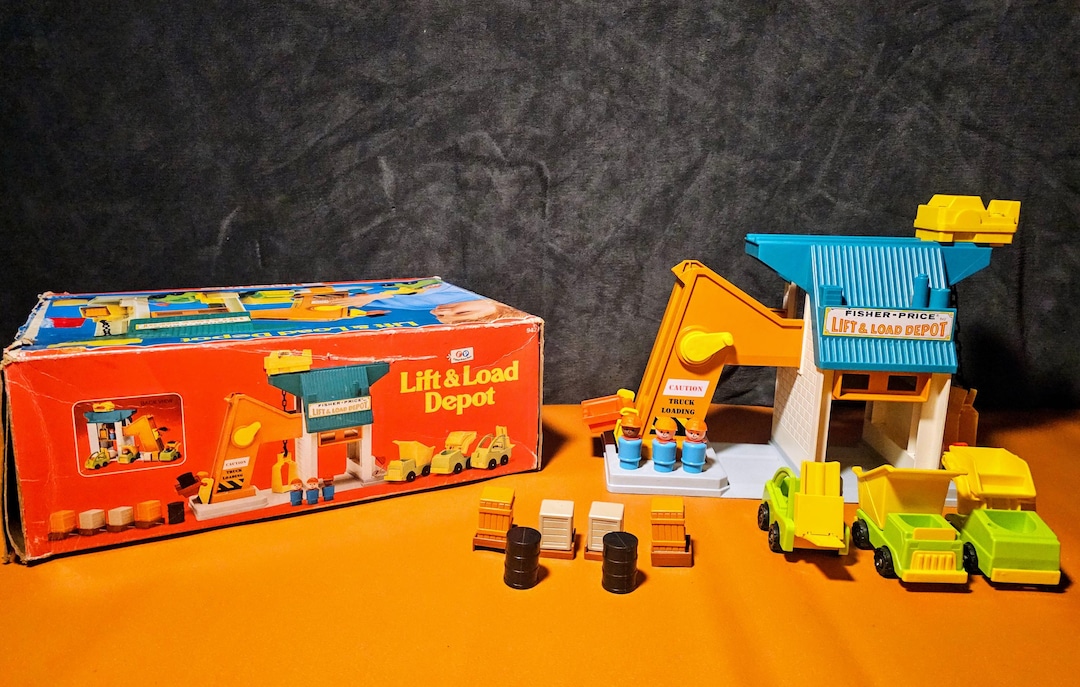 Fisher Price Lift Load Depot 1977 Complete With Box Original - Etsy
