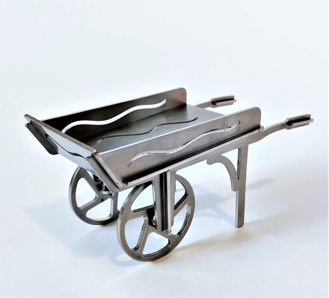 Decorative Traditional Wheelbarrow Model Made From Stainless Steel With ...