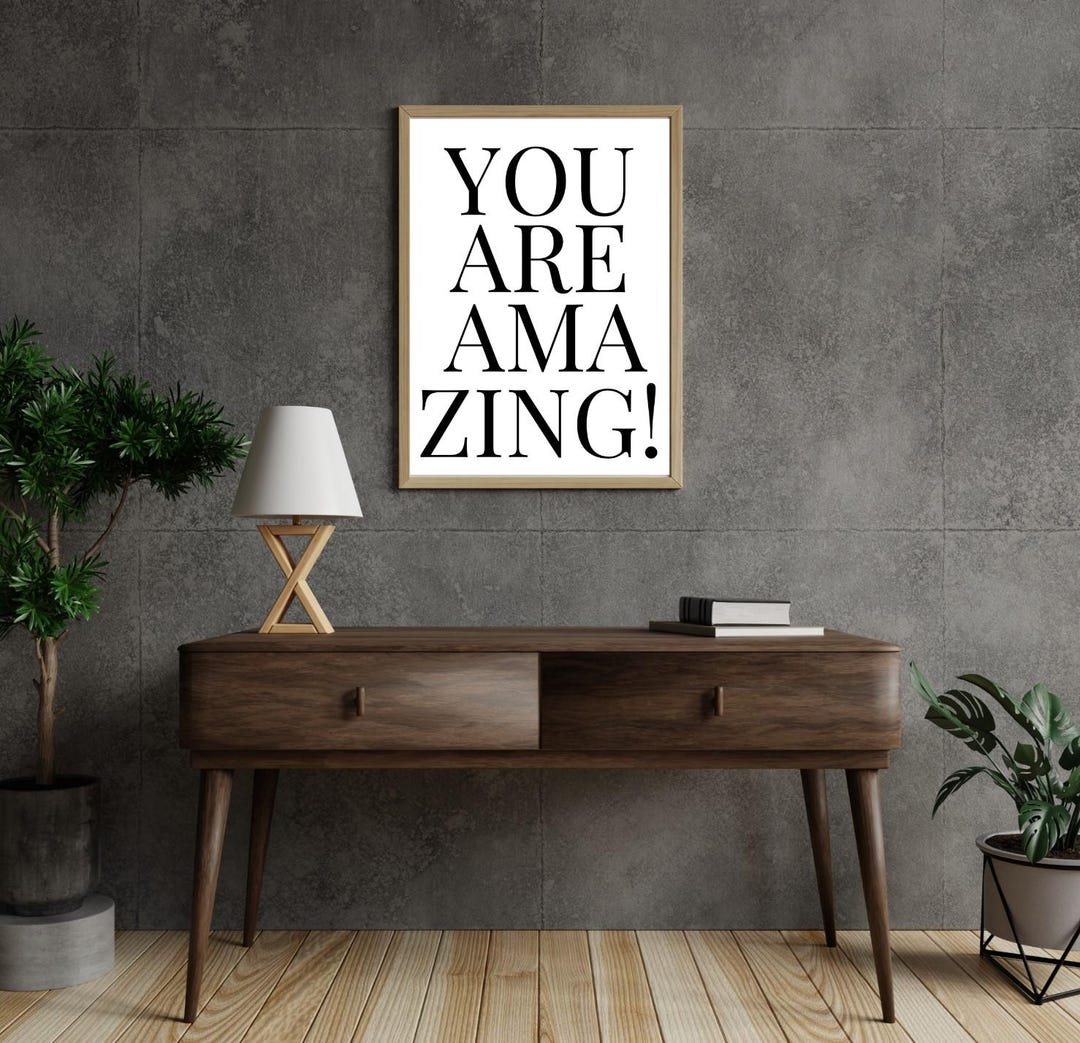You Are Amazing Poster, Motivational Art, Classroom Posters Quotes ...