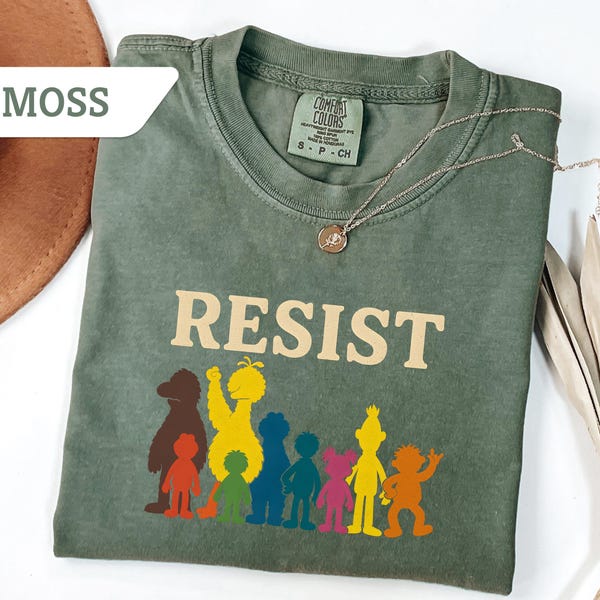 Resist Shirt Sesame Street - Etsy
