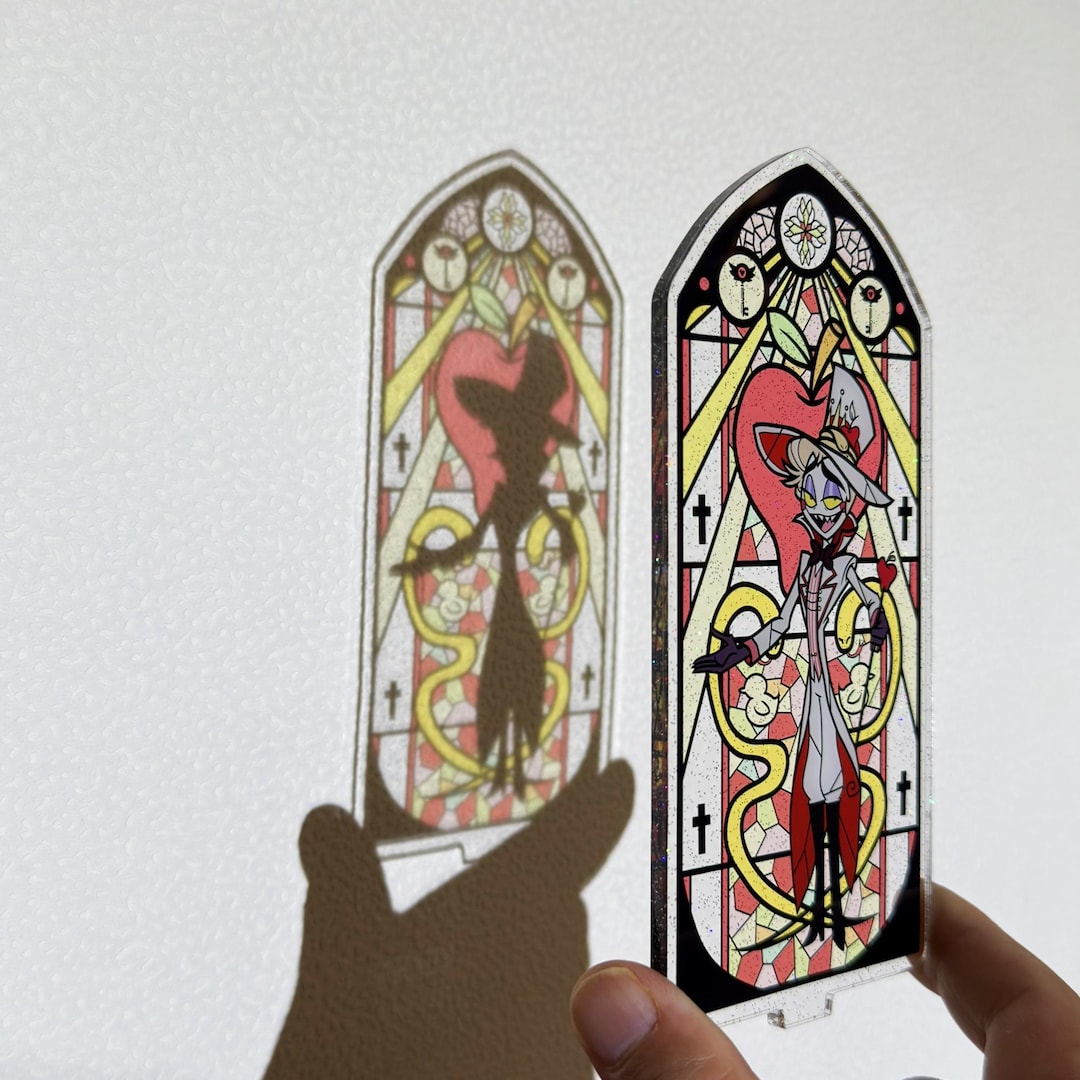 Pre-order: Lucifer Stained Glass Acrylic Standee | Hazbin Hotel Fan Art ...