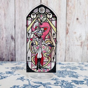 Lucifer Stained Glass Acrylic Standee | Hazbin Hotel Fan Art ...
