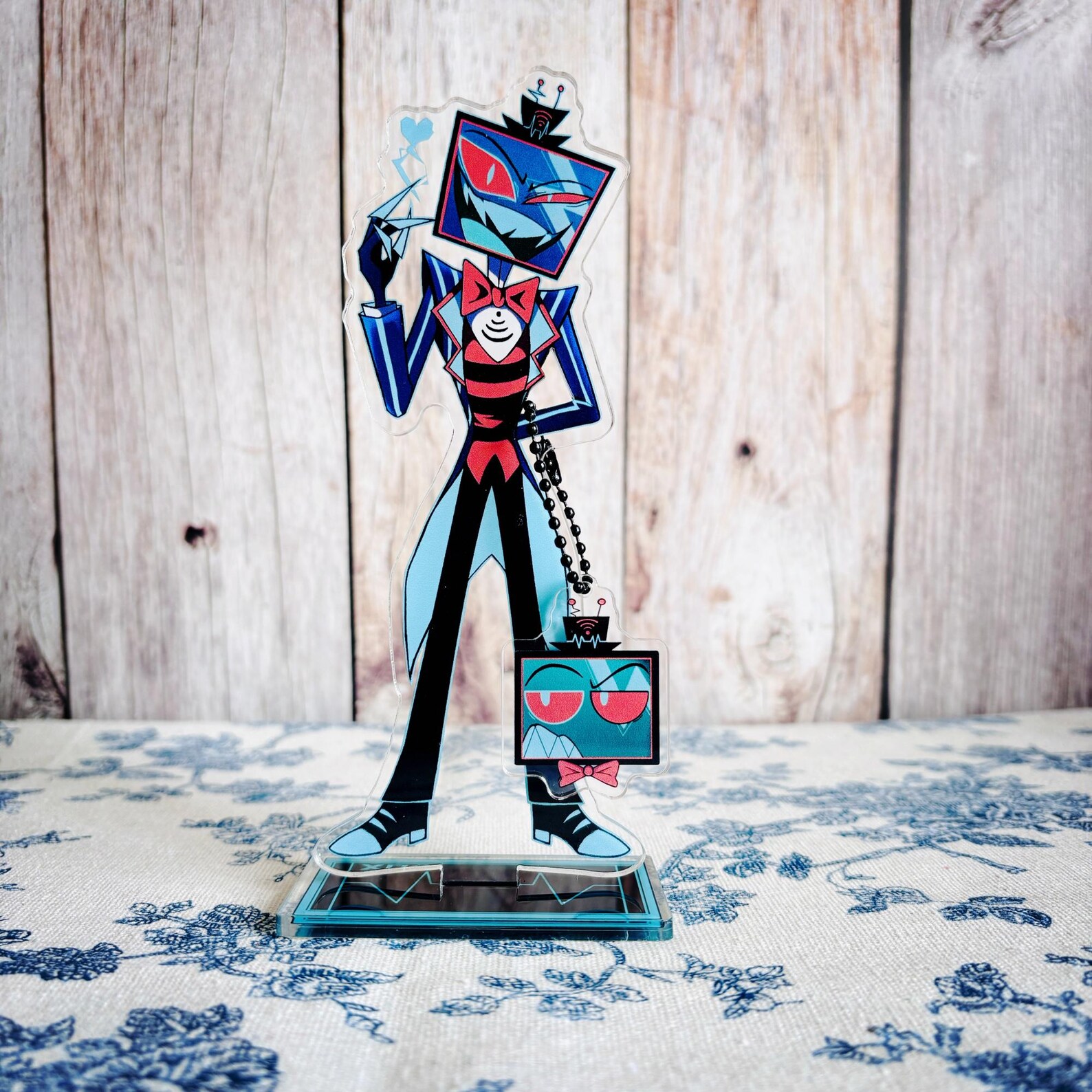 Vox Glitch Glam Acrylic Standee | Hazbin Hotel Fan Art | Retro Demon ...