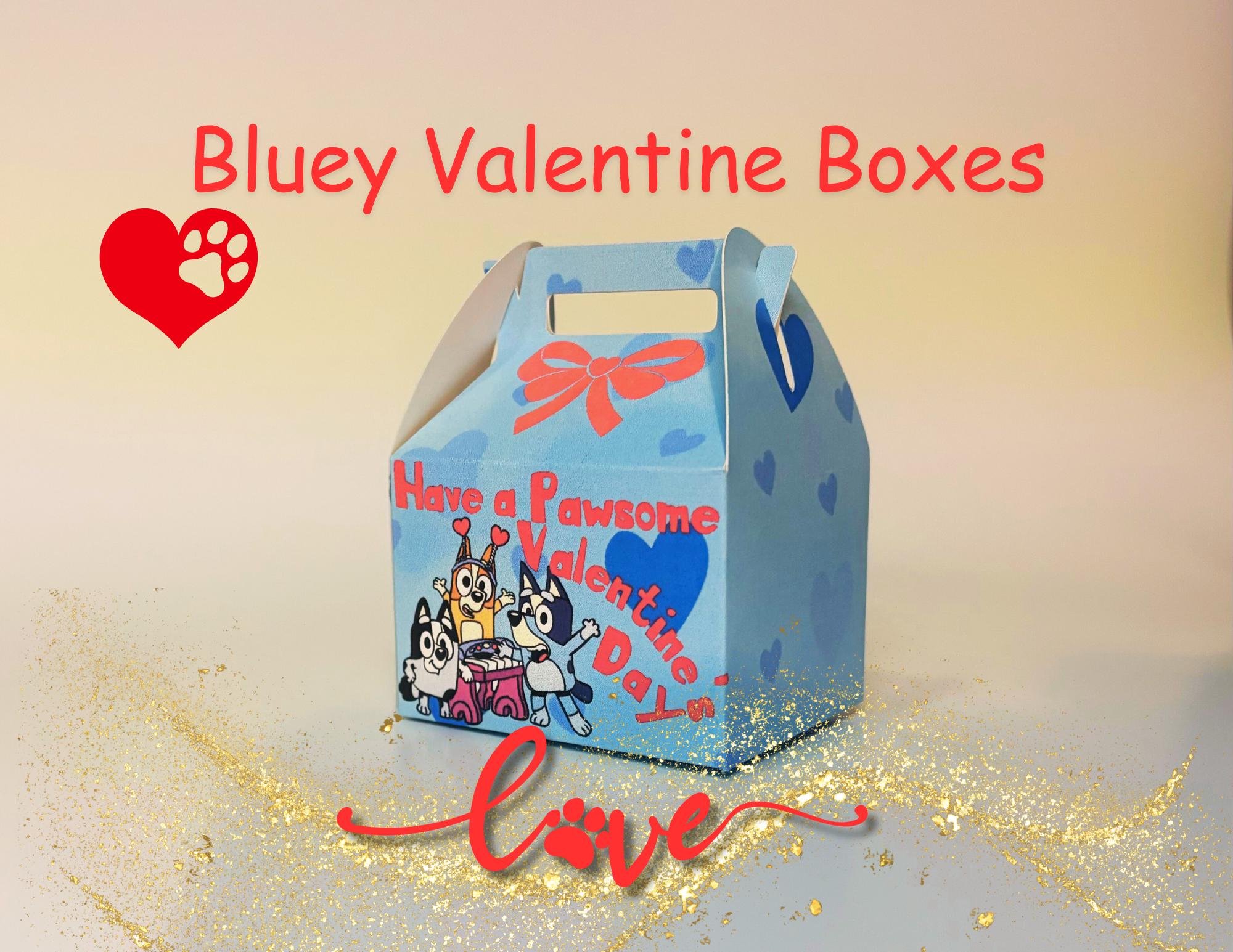 Bluey Valentine Boxes - Etsy