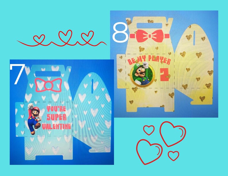 Super Mario Valentine Boxes - Etsy