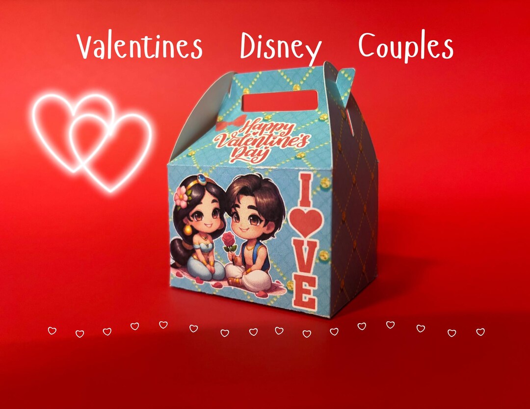 Disney Couples Valentine Boxes - Etsy
