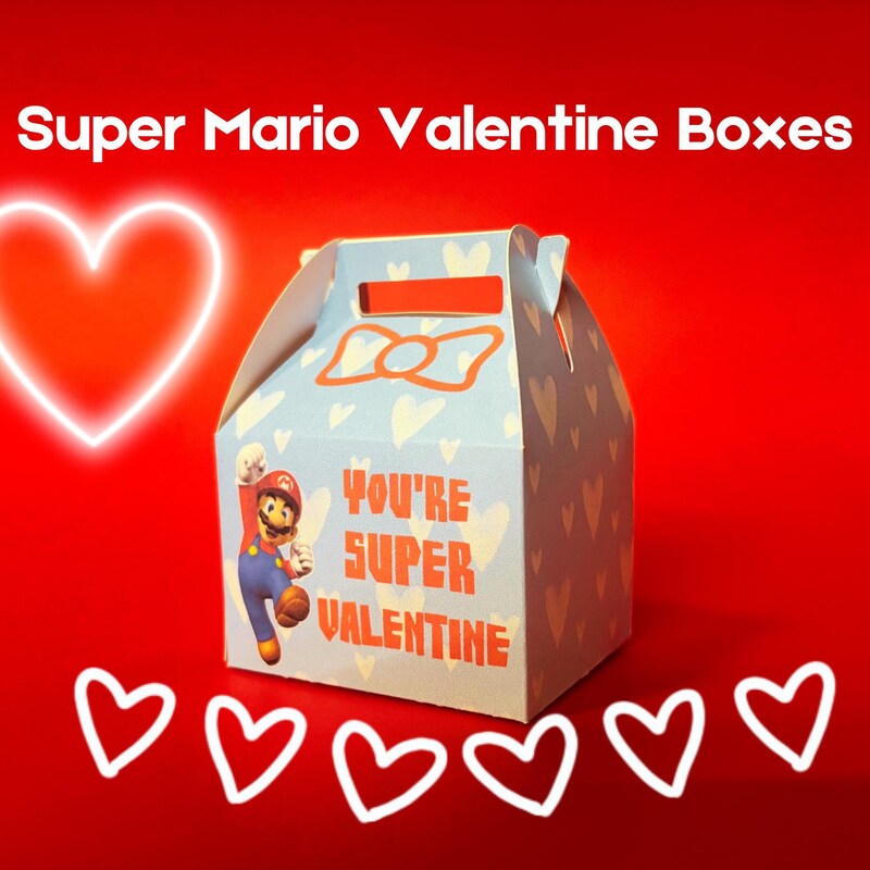 Mario Valentine Box - Etsy