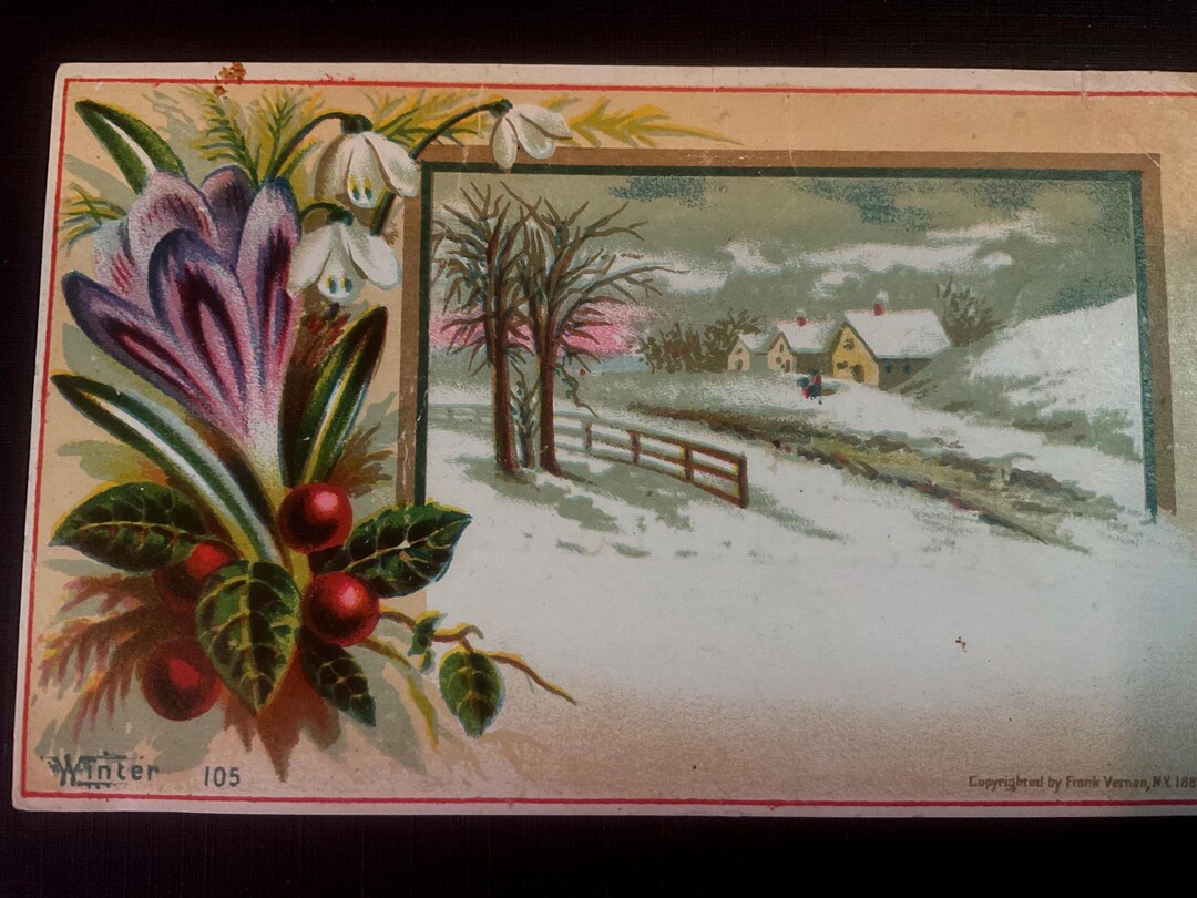 Victorian Business Card, Victorian Trade Card for Herald and Record ...