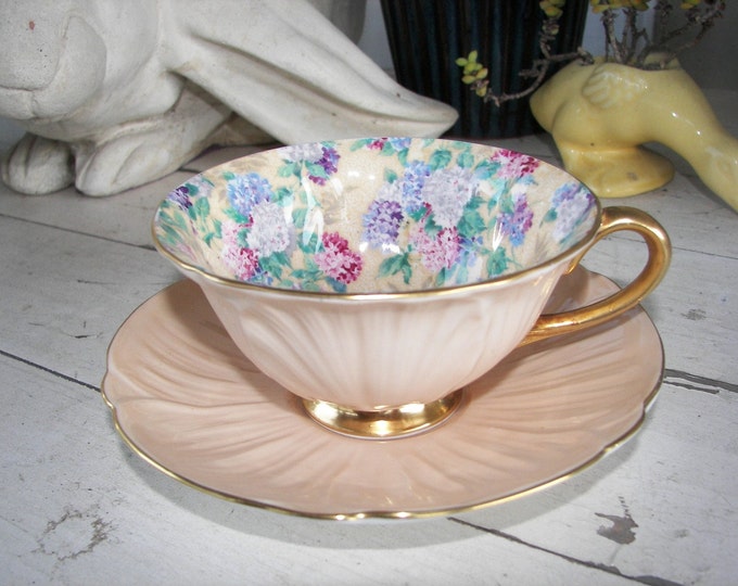 Vintage Shelley Tea Cup and Saucer Summer Glory in Chintz Oleander ...
