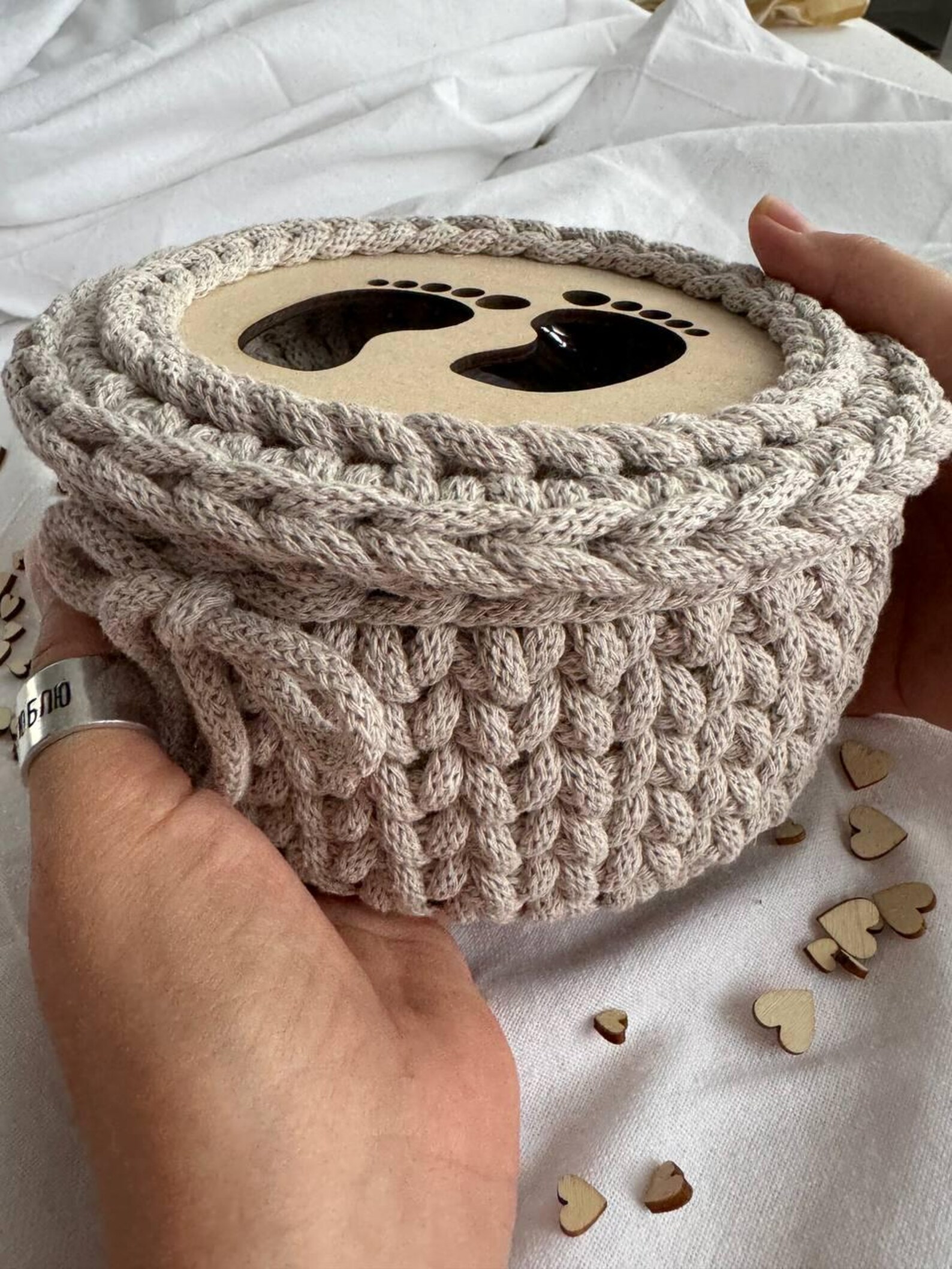 Rustic Nursery Storage Baskets Set - Diapers & Pacifiers - Etsy