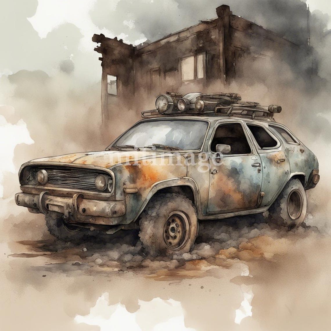 10 Post Apocalyptic Cars Clipart 10 Jpgs - High Quality Designs ...