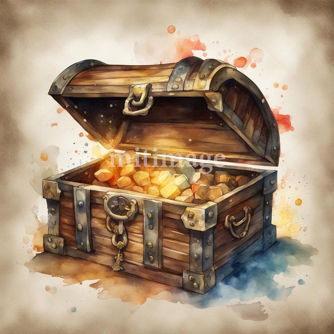 10 Pirates Treasure Chests Clipart 10 Jpgs - High Quality Designs ...