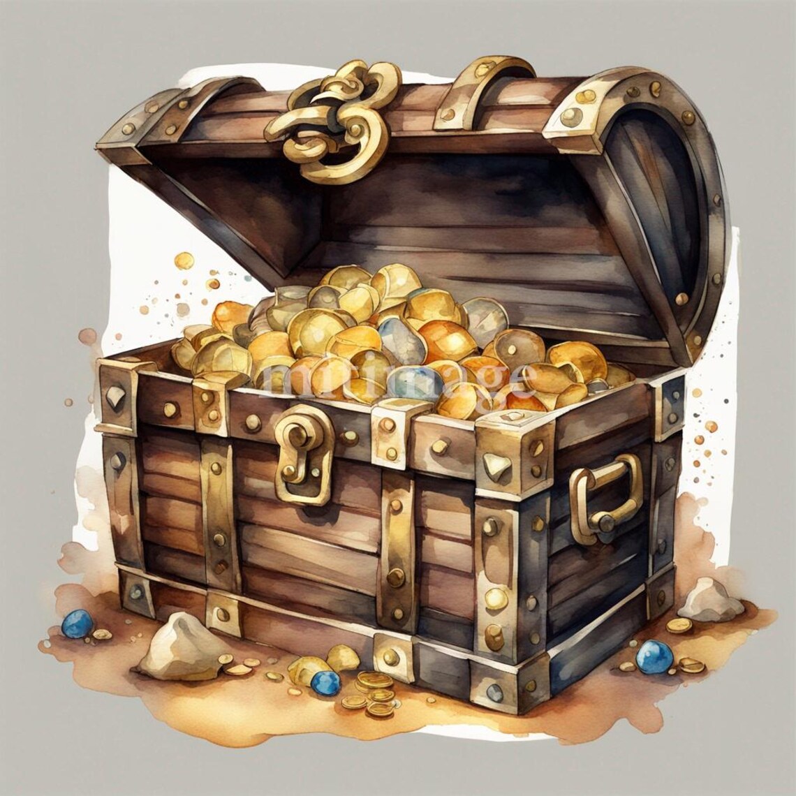 10 Pirates Treasure Chests Clipart 10 Jpgs - High Quality Designs ...