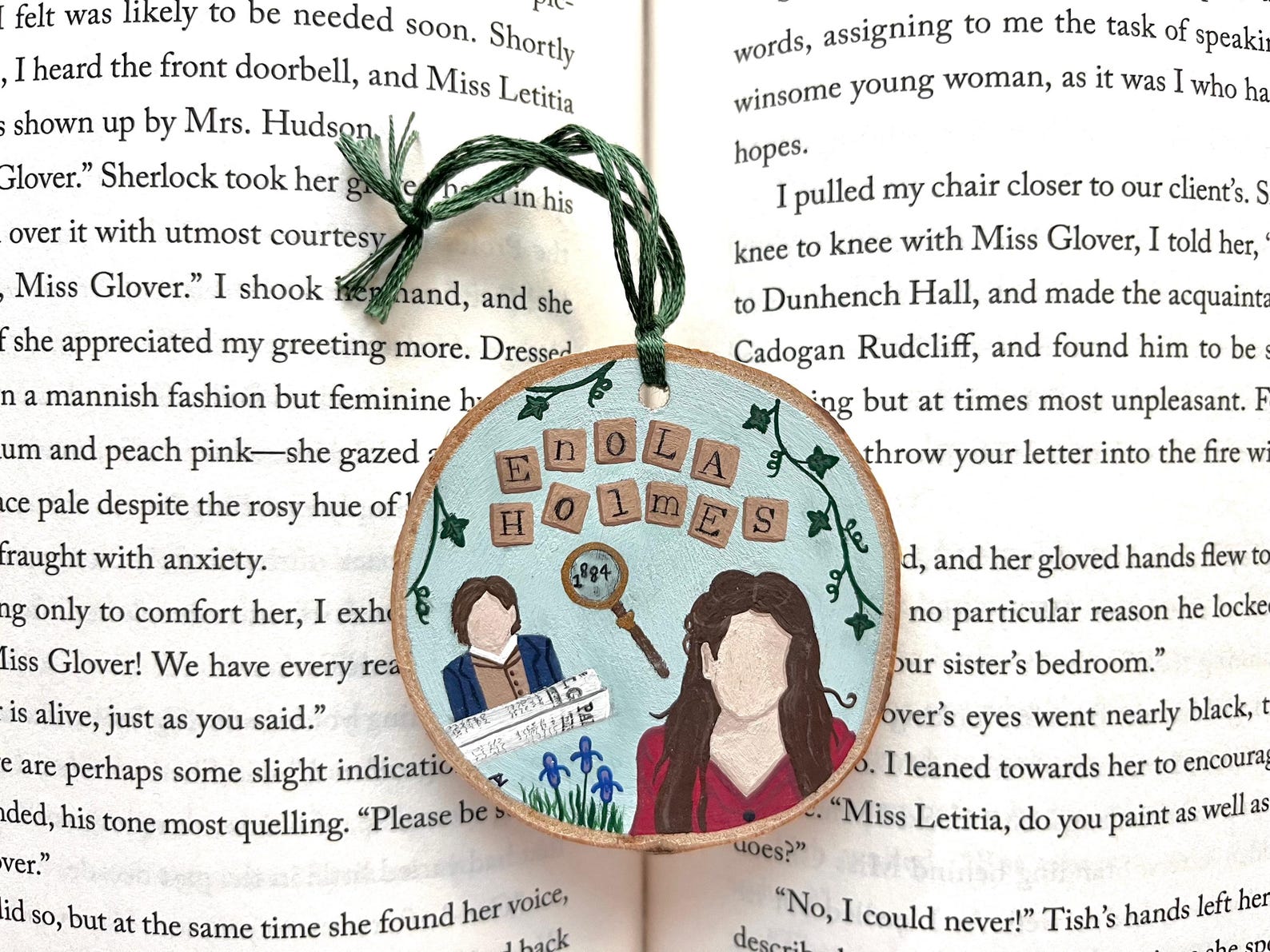 Hand-painted Enola Holmes Inspired Christmas Ornament- Sherlock Homes ...