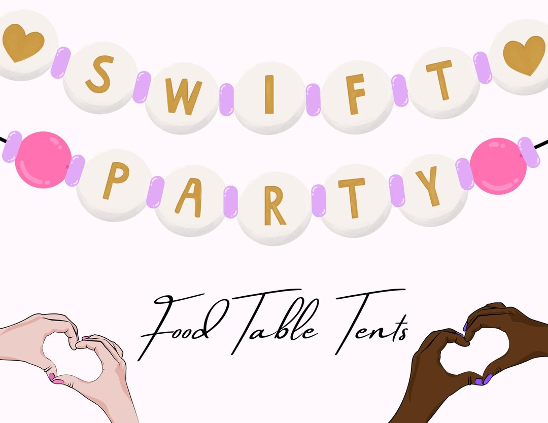 Swiftie Themed Party | Food Table Tents | Food Labels - Etsy