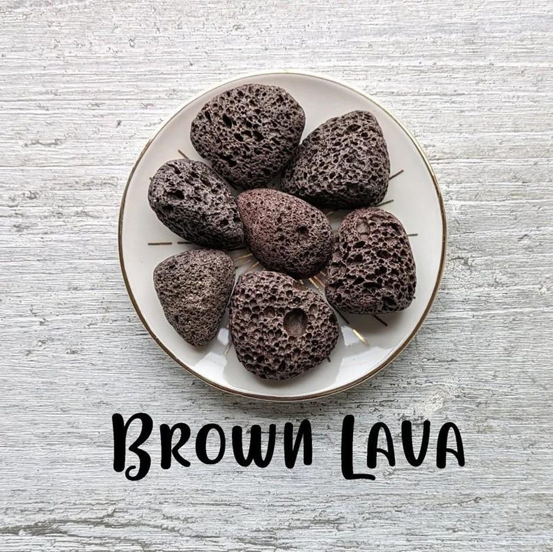 Brown Lava Crystal Tumblestone - Stone of Rebirth - Volcanic Stones ...